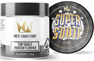 Buy SUPER SONIC (hybrid) WEST COAST Cure Weed 3.5g