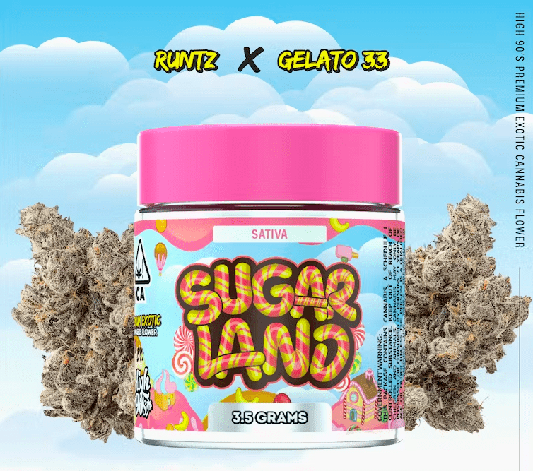 Sugarland High 90s Strain : Buy 3.5G Sativa Weed Flower Jar